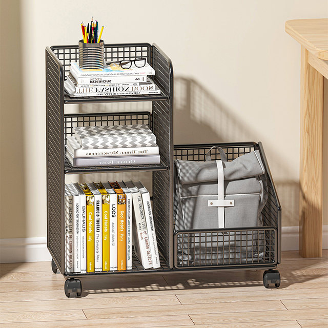 Course at the bottom of the table with a wheels bookshelf office at the ...