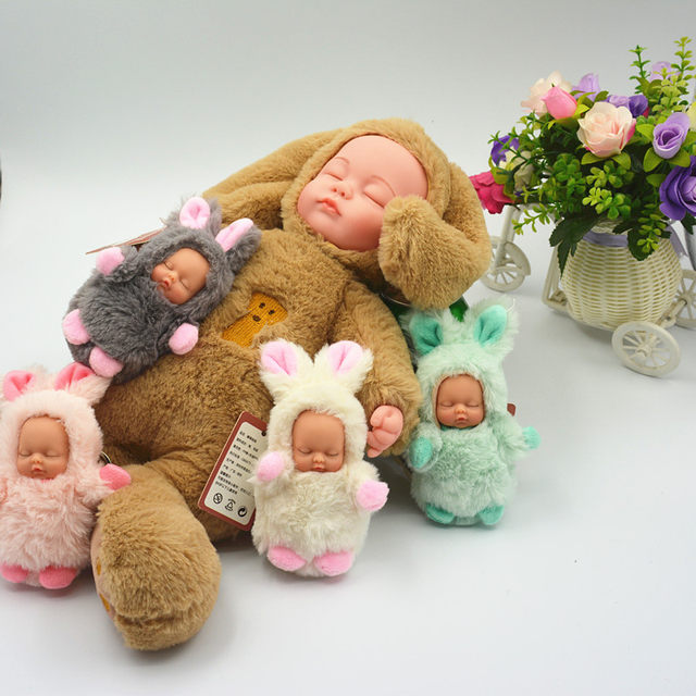 Large super cute sleeping doll plush toy sleep simulation doll doll ...