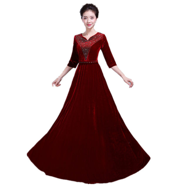 New cantata dress, chorus performance clothing, women's long skirt ...