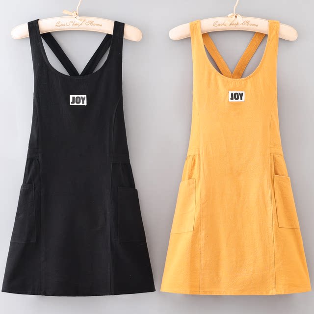 Simple home kitchen apron with custom logo printing for cooking ...