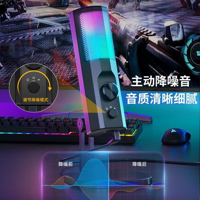 Titanium TSP206 Singer noise reduction computer game microphone e ...