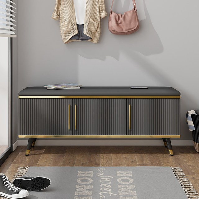 Shoe changing stool, home door shoe wearing stool, simple stool, one ...