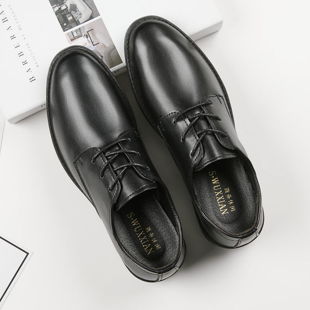 Leather shoes for men, black suits, men's shoes, soft soles, men's ...