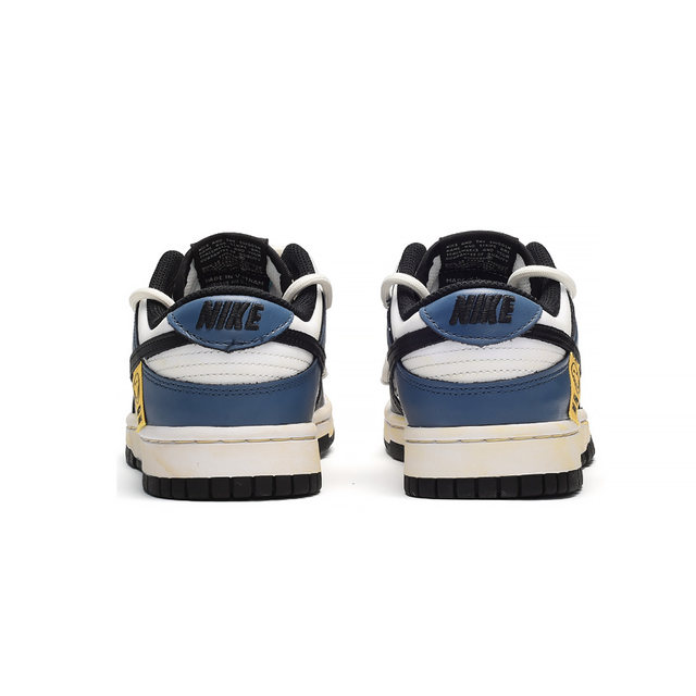 Customized sneakers Nike Dunk Low with old smiley face stickers low-top ...