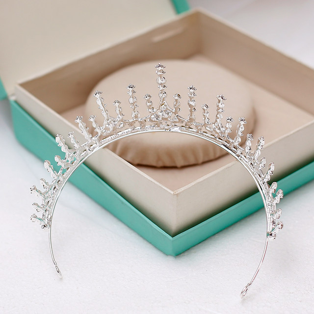 Crown tiara bride Reba's same super shiny rhinestone crown female ...