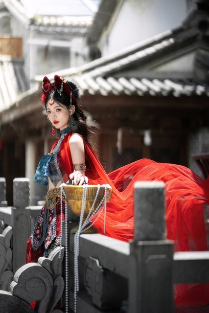 Dunhuang Feitian Hanfu Miao Family Dance Series Fairy Fairy Exotic ...