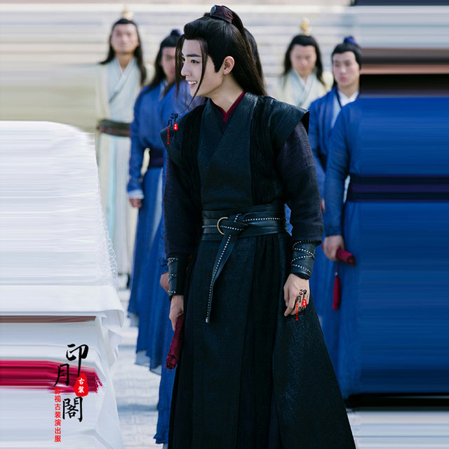 Film and television outfit Xiao Zhan's same style men's Hanfu cotton ...
