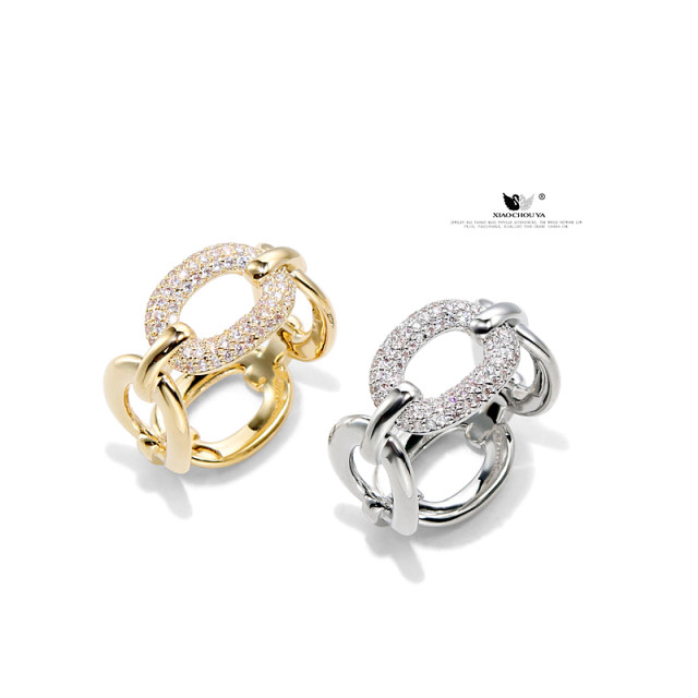 Lazy scarf buckle for women, high-end zirconium-encrusted dual-purpose ...