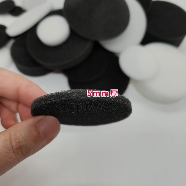 Round yellow sponge packaging filled with dust-proof thin thick sponge ...