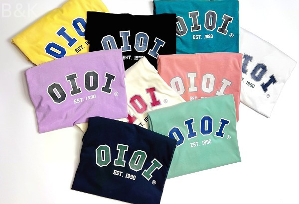 South Korea 5252oioi trendy brand round neck short sleeve Park Chae ...