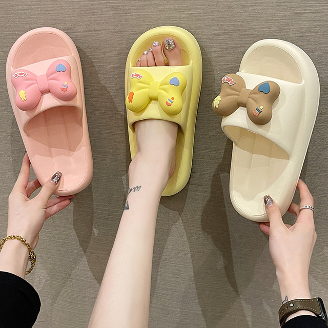 Cute bow sandals for women in summer 2025 new indoor bathroom bathing ...