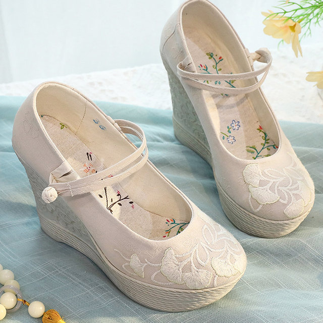 Spring and New Ancient Style Women's Shoes Hanfu Shoes Ethnic Style ...