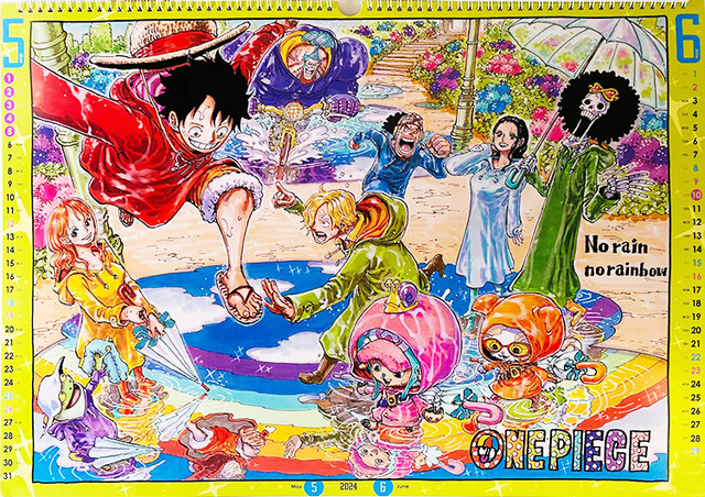 #Spot-in-stock One Piece 2024 Calendar Send Poster {ONE PIECE} (Big ...