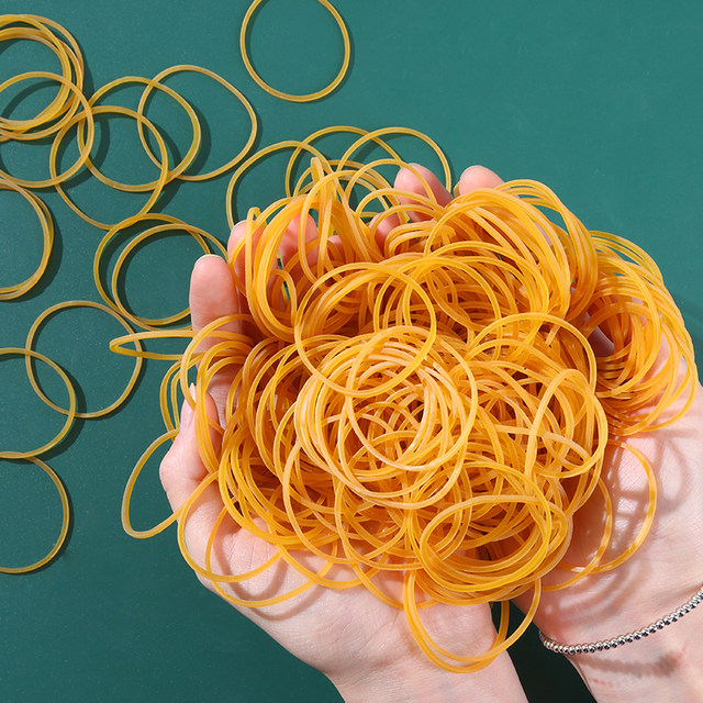 Yellow rubber band high elasticity durable cowhide band disposable ...