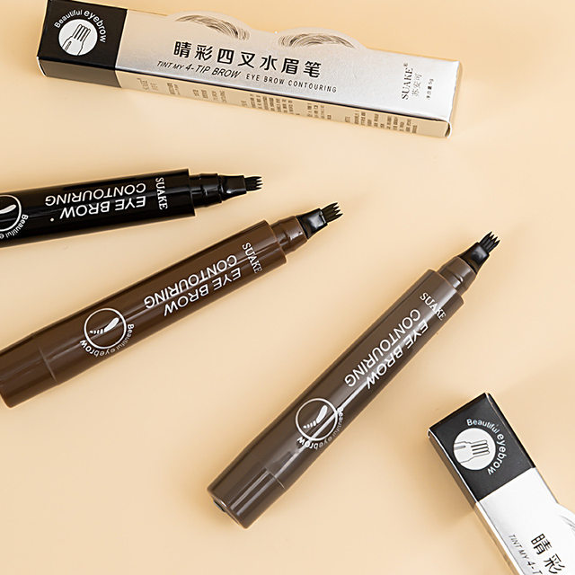 Sixty -fork water eyebrow pen, waterproof and long -lasting, not ...