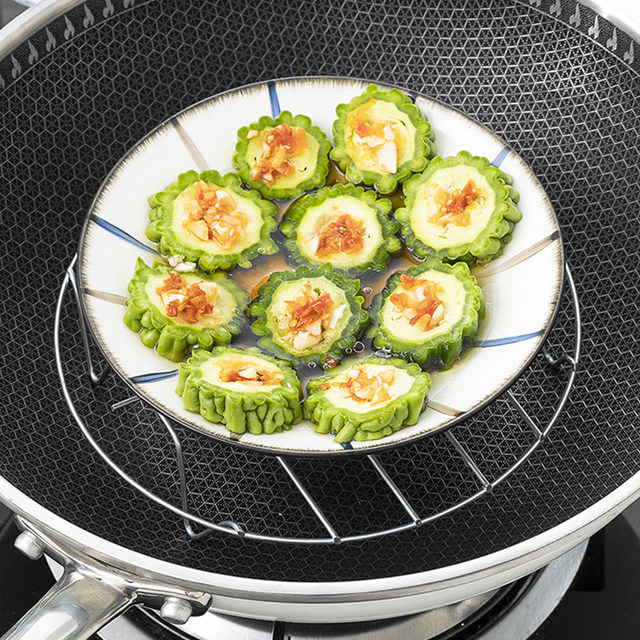 Kitchen supplies steaming rack stainless steel steaming vegetable rack ...