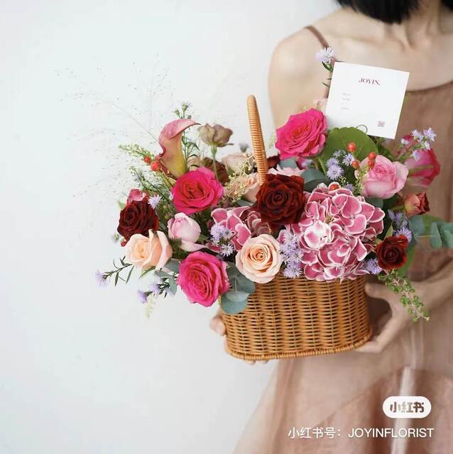 Rattan portable flower arrangement imitation rattan hand-woven flower ...