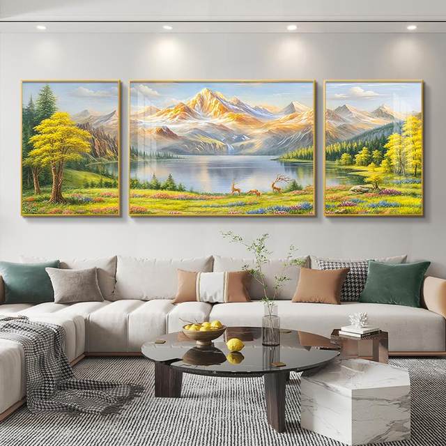 Cornucopia landscape living room decoration painting 2025 new light ...