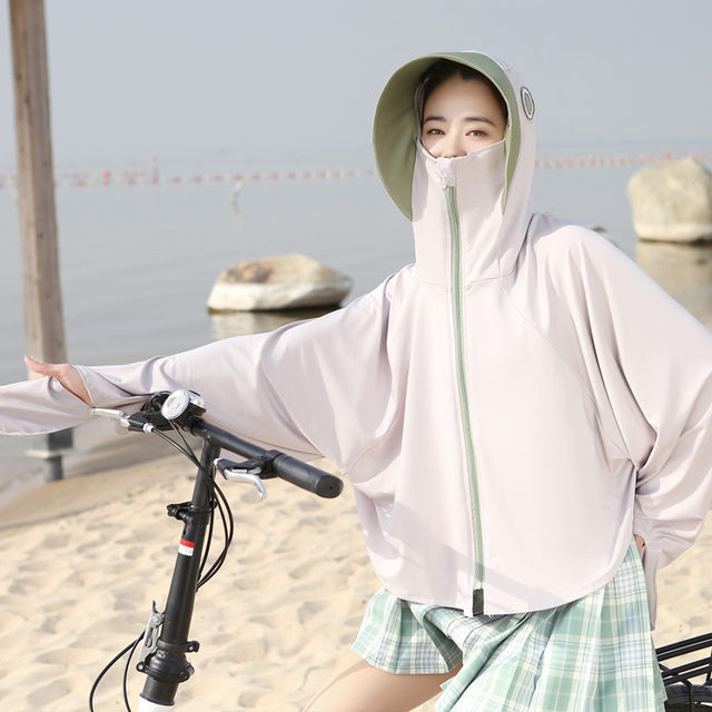 Sun protection clothes for women in summer face protection thin style ...