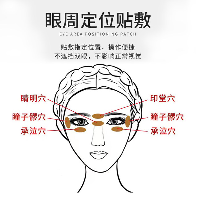 Herbal Eye Acupoint Patch Moisturizing Eye Patch Visual Eye Protection ...