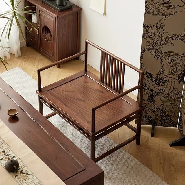 New Chinese style master chair, tea chair, old elm Zen chair, tea chair ...