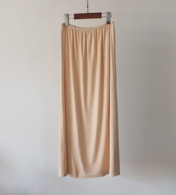 New anti-exposure Modal mid-length lining skirt half-body base skirt ...