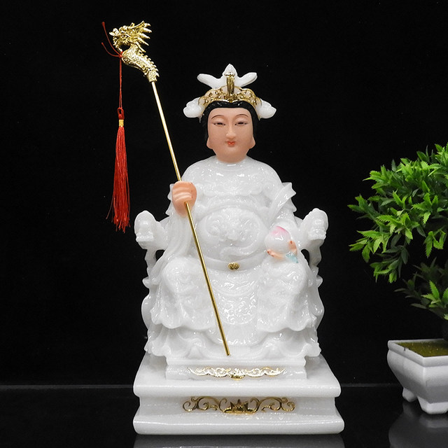 White Jade Jade Emperor, Queen Mother and Queen God Statue Jade Jade ...