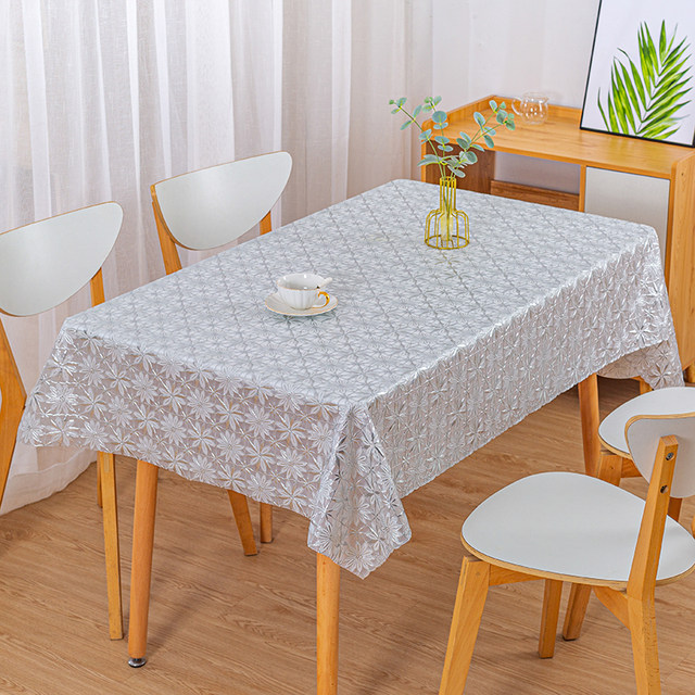 Plastic European PVC oval tablecloth waterproof, oil-proof, anti ...