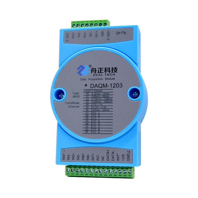 8-channel temperature acquisition module thermocouple input to Ethernet ...