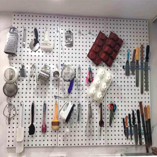 Hole board storage rack tool hanging board hanger finishing rack square ...