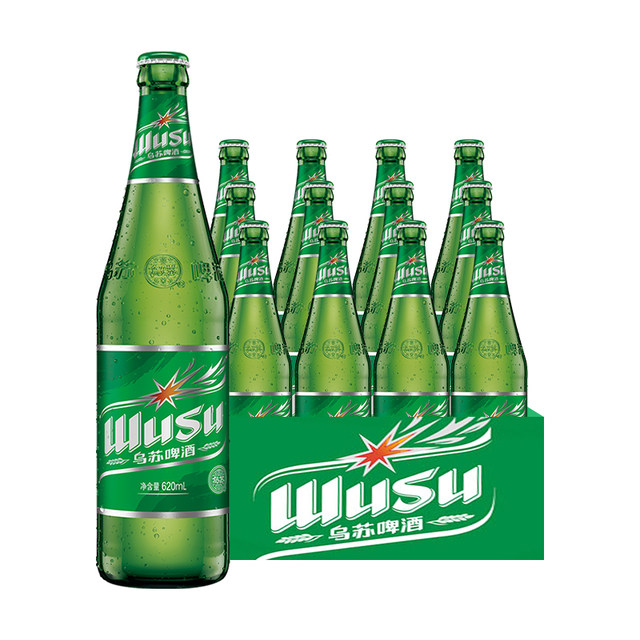 Wusu Beer Xinjiang Lvsu Su 620ml bottle 6/9/12 The whole box is deadly ...