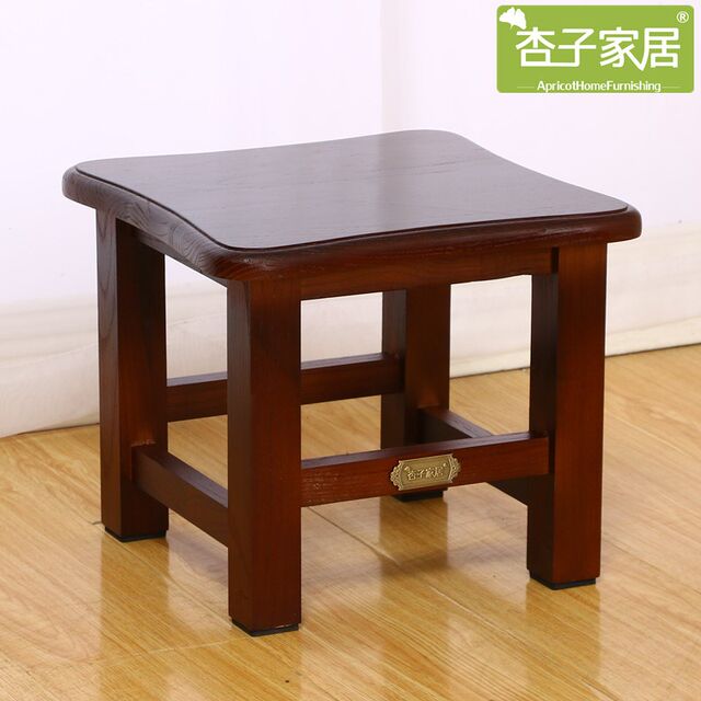 Hedou Home Solid Wood Small Stool Customized Home Log Wooden Low Stool ...