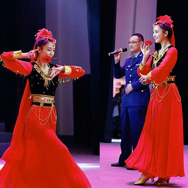Tong Liya's same model Xinjiang dance performance service opening dance ...