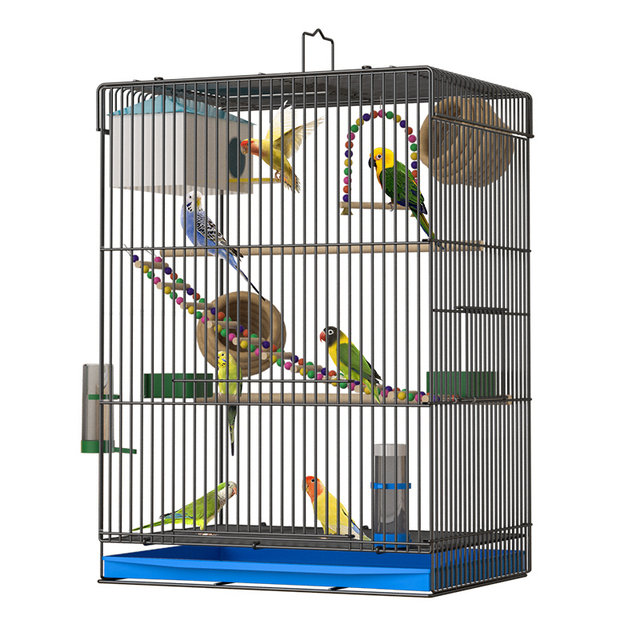 Bird Cage Large Luxury Large Breeding Bird Villa Cage Budgie Cage ...
