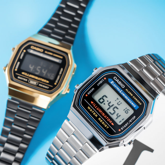 Casio CASIO small square watch small square A158WA1 F-91W LA670 ...