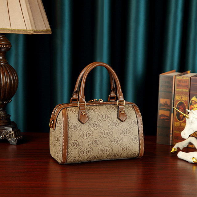 GUSACHI Gusachi bag 2025 new presbyopic women's bag brown and white ...