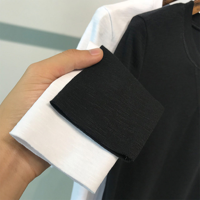 DW autumn and winter new inner round neck white pure cotton slim fit ...