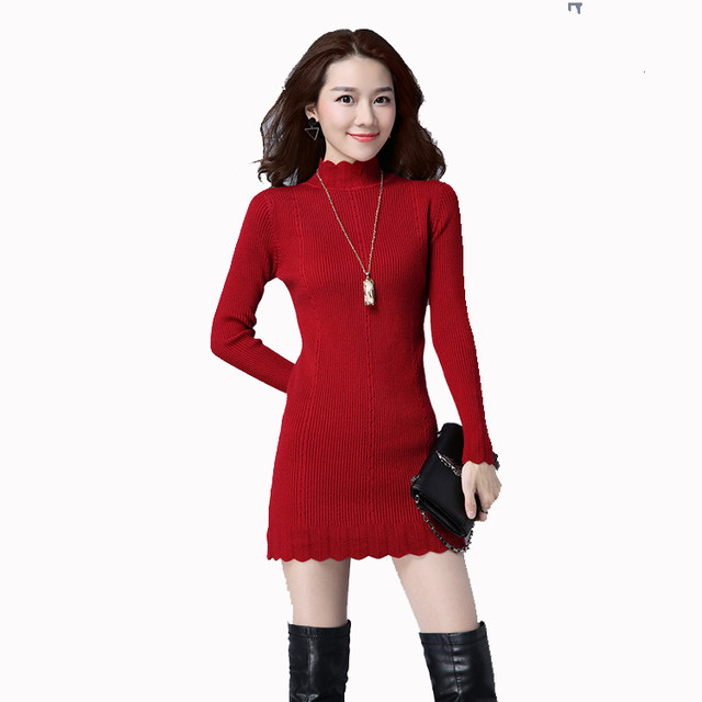 2024 autumn and winter new plus velvet thickened bottom sweater female ...