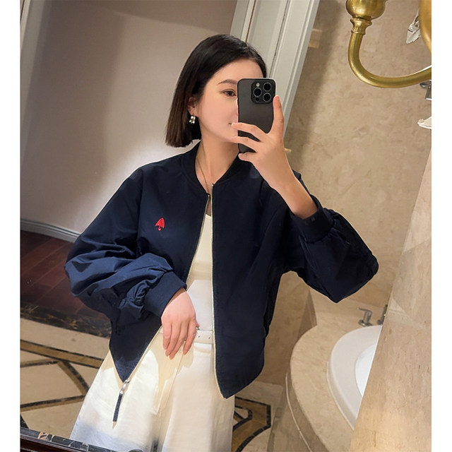 MISS RUILI Custom American retro baseball uniform loose jacket women's ...