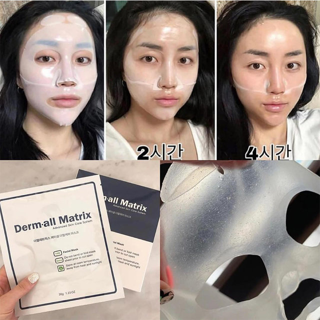 South Korea Derm all Matrix human skin mask cleaning pores collagen ...