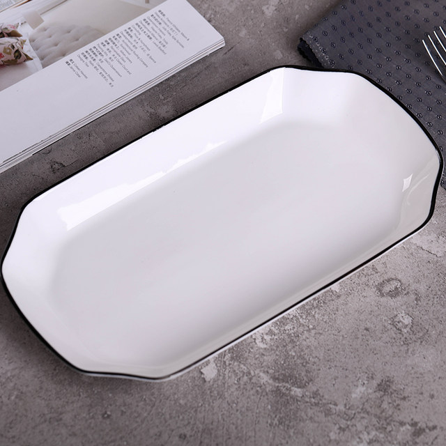 Household ceramic fruit water disk home large large -scale underglaze ...