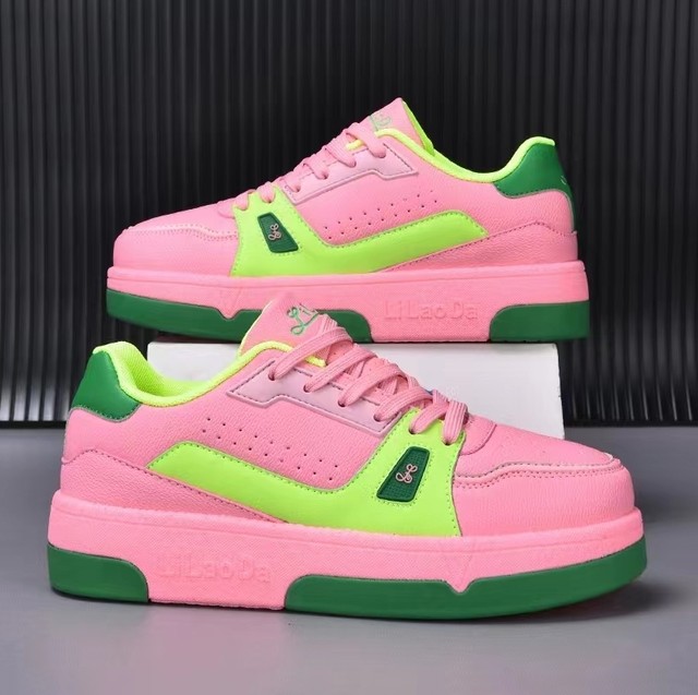 Men's and women's autumn and winter sports shoes, breathable popcorn ...