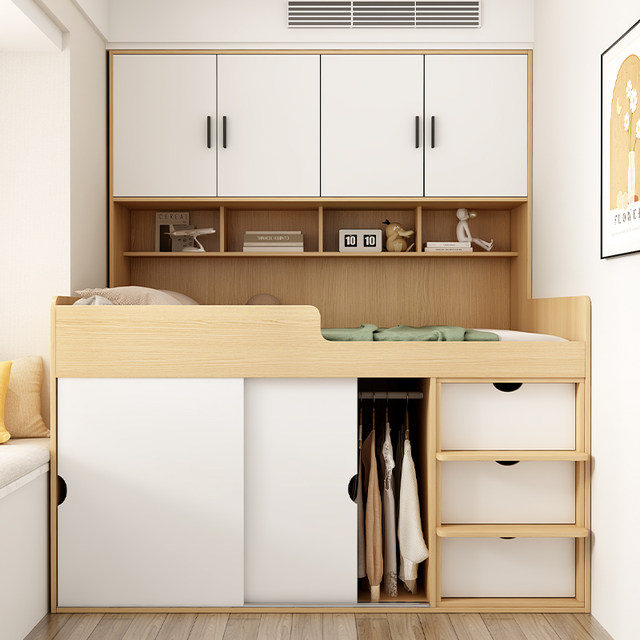 Small apartment upper and lower cabinet combination multi-function ...