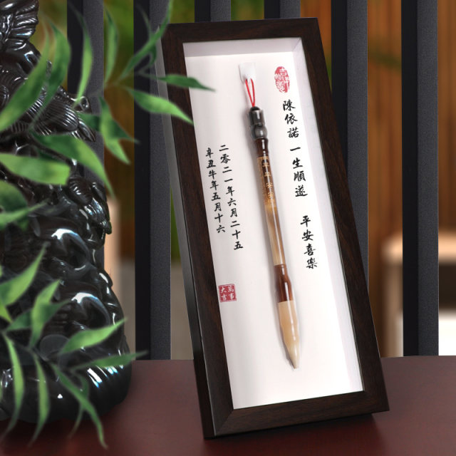 Baby fetal hair souvenirs fetal brush making fetal hair umbilical cord ...
