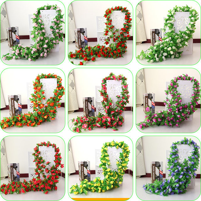 Simulation little rose vine bar long vine silk flower fake flower house ...