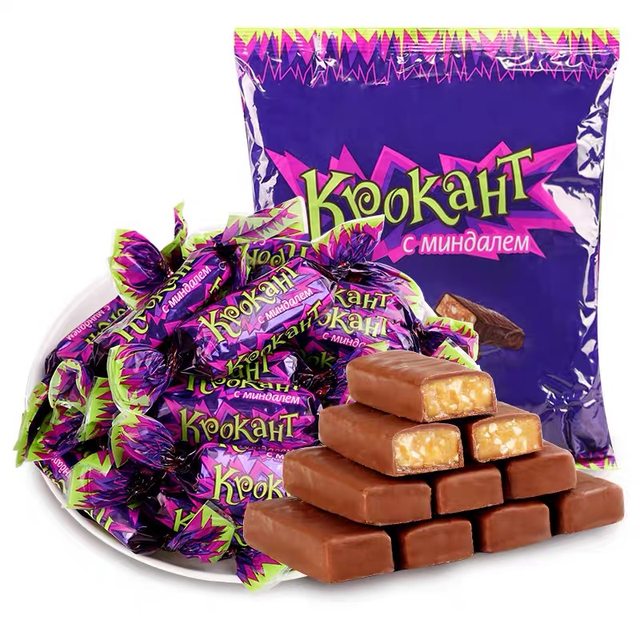 KDV Russian original imported purple sugar genuine wedding candy kpokaht chocolate new year's ...