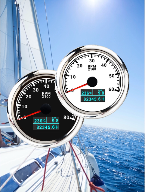Tachometer multi-function pointer digital modified multi-function oil ...