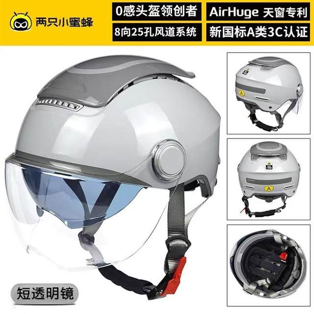 Two small bee helmets new national standard 3C certified electric ...