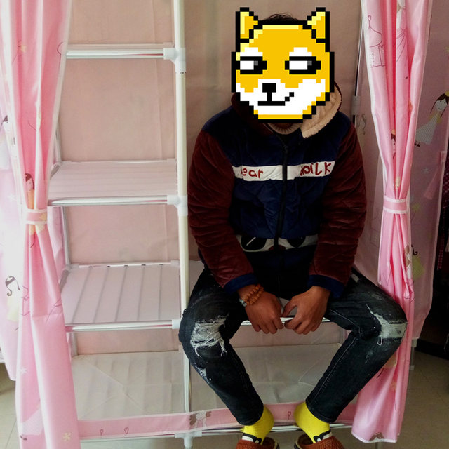 Simple cloth wardrobe home bedroom assembly storage wardrobe rental ...