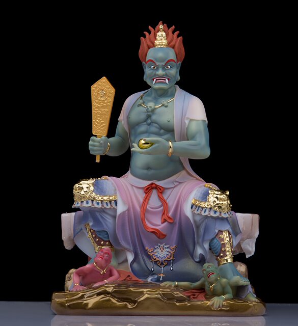 Liaofanju's face-faced Master God Statue Water and Land Dharma Assembly ...